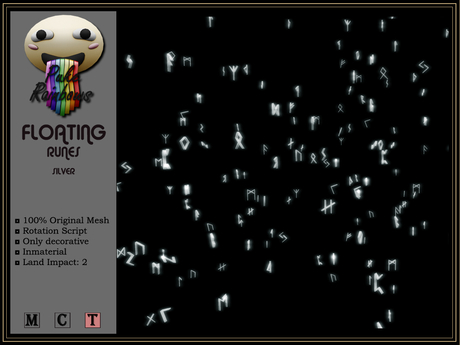 Second Life Marketplace - [PR] Floating Runes - Silver (Boxed)